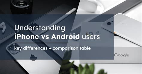 Understanding Iphone Vs Android Users Key Differences Comparison