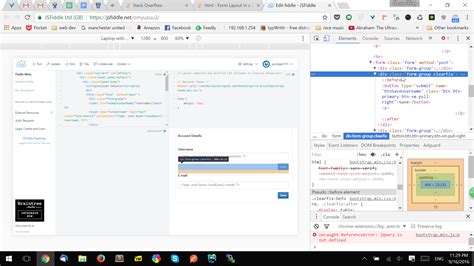 Html Form Layout In A Panel Using Bootstrap Stack Overflow