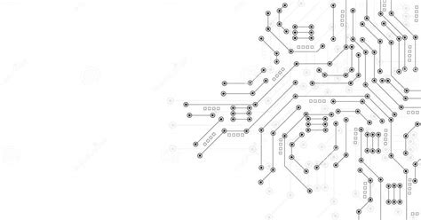 Technology Black Circuit Diagram Concept Stock Illustration