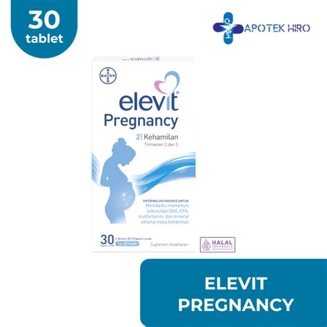 Jual Elevit Pregnancy Isi 30 Tablet Shopee Indonesia