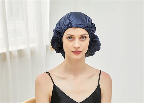 Custom Pure Silk Sleeping Bonnet Single Layer Or Double Layer 22