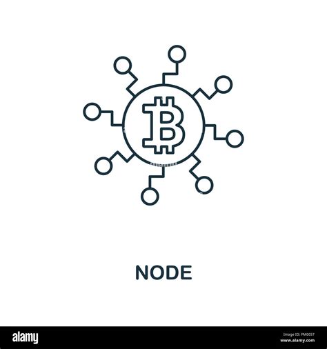 Node Outline Icon Monochrome Style Design From Crypto Currency Collection Ui Pixel Perfect