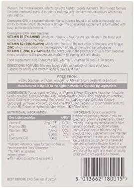 Wassen Coenzyme Q10 Vitamin E 30 Tablets Bigamart