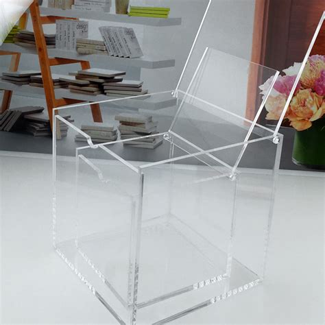 Transparent Acrylic Square Box With Lid Dust Proof Acrylic Box Acrylic Cosmetics Hand Packing