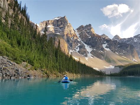 Canoeing On Moraine Lake Paddleventure