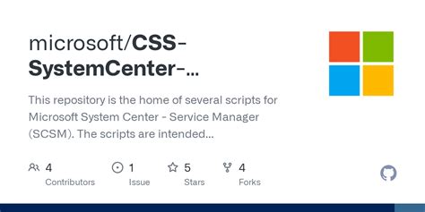 GitHub Microsoft CSS SystemCenter ServiceManager SCSM Diagnostic Tool Allows You To Collect