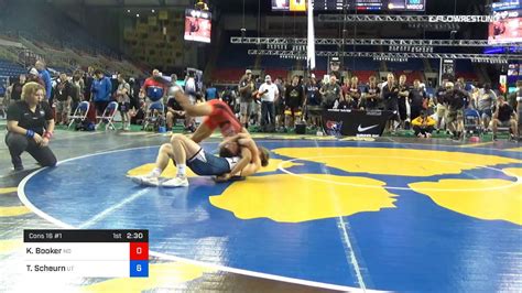 160 Lbs Cons 16 1 Kolbe Booker North Dakota Vs Tyler Scheurn Utah Youtube