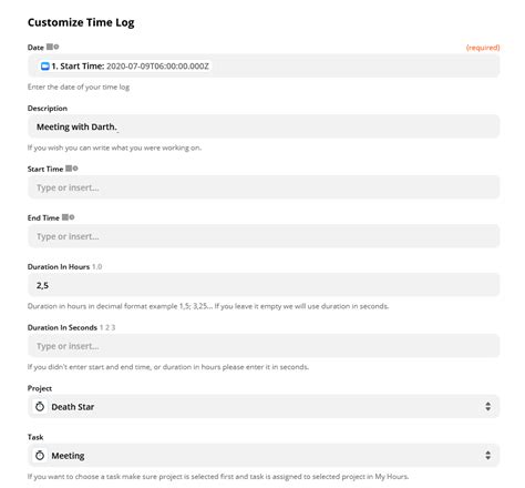 Zapier Time Tracking Integration My Hours