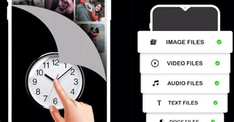 White Clock Phone Vault Hide Photo Video IND Shorts Apps News