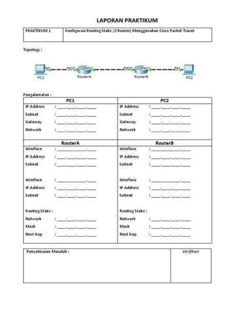 Lp 1 Routing Static 2 Router Pdf Teaching Methods And Materials