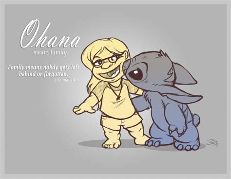 Lilo And Stitch Ohana Drawing