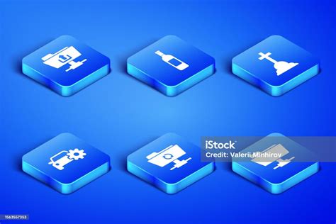 Ftp 폴더 업로드 동기화 새로 고침 자동차 서비스 와인 한 병 및 십자 아이콘이있는 삭제 표시를 설정합니다 벡터 3차원 형태에 대한 스톡 벡터 아트 및 기타 이미지