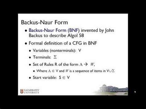 Context Free Grammars CSCI 272 Formal Languages