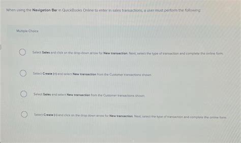Solved When Using The Navigation Bar In Quickbooks Online To
