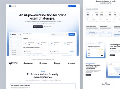 Ai Powered Exam Landing Page By Rifat Zulfan For Caraka On