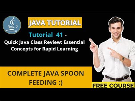 JAVA Tutorial Quick Java Class Review Essential Concepts For Rapid Learning YouTube