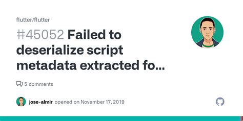 Failed To Deserialize Script Metadata Extracted For Build File · Issue
