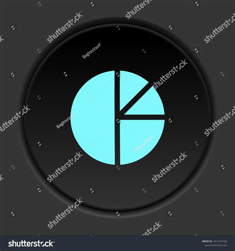 round button icon analysis analytics button stock vector royalty free