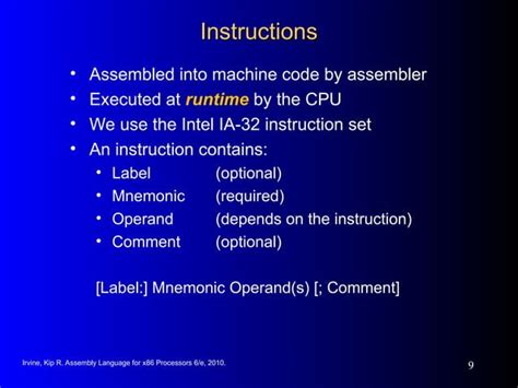 Chap3intropptassembly Language Fundamentals Ppt