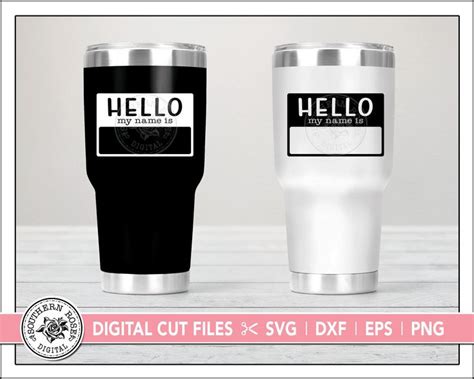 Hello My Name Svg Name Tag Svg Name Badge Svg Hello My Name ID Name Tag Sign Name Label Svg