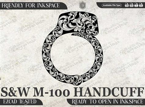 Handcuff Scroll Design Svg Laser Cut File Digital Download Etsy Canada