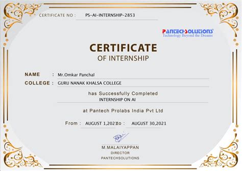 Omkar Panchal On Linkedin Artificialintelligence Machinelearning Deeplearning Internship