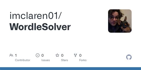 GitHub Imclaren WordleSolver