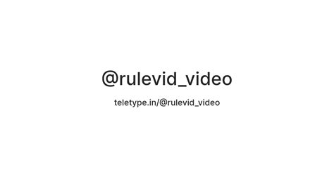 Rulevidvideo — Teletype