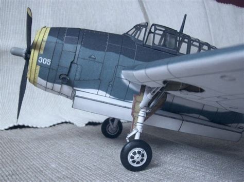 Papercraft Kit Tbf Avenger Airplane 3d Paper Model Crafting Kit Pdf