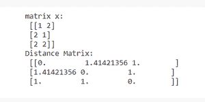 SciPy空间距离矩阵 布客GeeksForGeeks 人工智能中文教程
