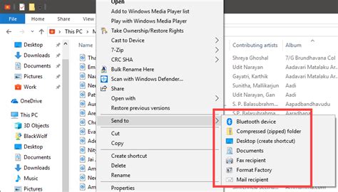 How To Add A Folder Or Application To Send To In Windows