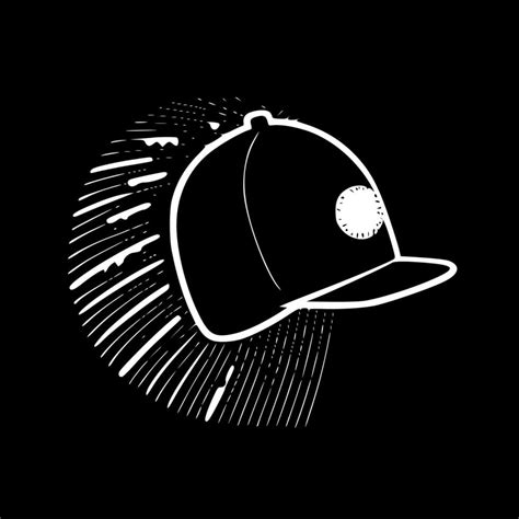 Baseball Black And White Vector Illustration 23618598 Vector Art At