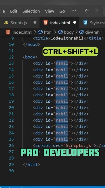 Vs Code Tips And Tricks Part4 Webdevelopers Coding Javascript Mernstack Codinglife