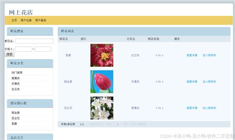 Javaweb的在线鲜花销售网站 Csdn博客