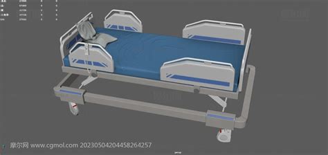医院病床 多功能病床 专业病 医疗设备医疗用品模型下载 摩尔网cgmol