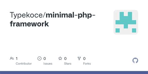 Github Typekoceminimal Php Framework