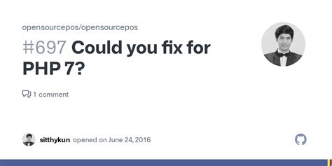 Could You Fix For PHP Issue Opensourcepos Opensourcepos GitHub