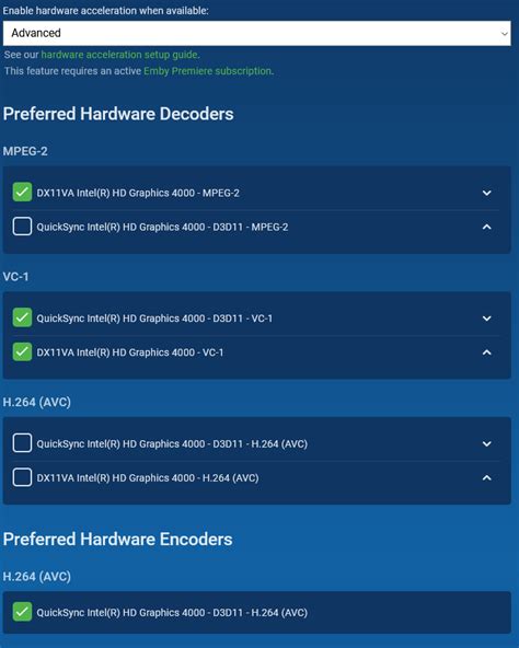 Emby Failing To Use Hardware Transcoding Generalwindows Emby Community