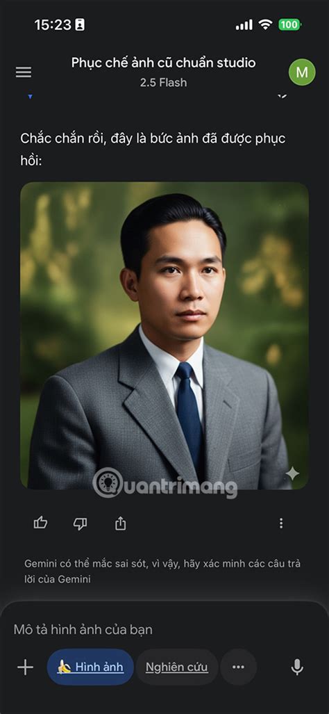 Cách Phục Chế ảnh Cũ Bằng Ai Gemini