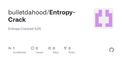 Github Bulletdahoodentropy Crack Entropy Cracked 435
