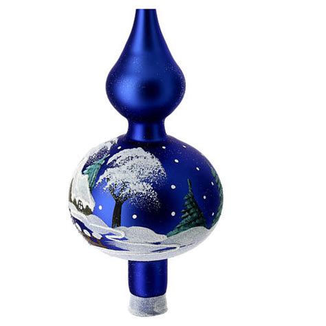 Tree Topper Blue Snow Landscape Online Sales On HOLYART Com
