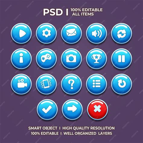Premium Psd Set Of Game Ui Game Ui Set Game Ui Button Game Button