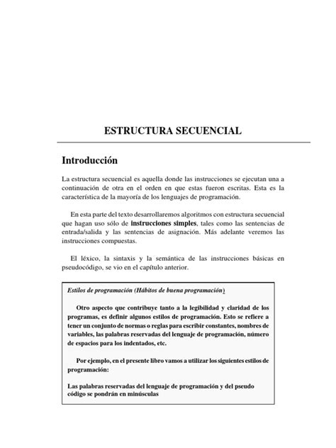 Algoritmos Secuenciales Material De Repaso Pdf Programación De Computadoras Algoritmos