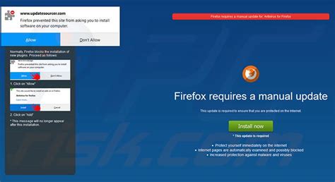 Firefox Requires A Manual Update Scam Easy Removal Steps Updated