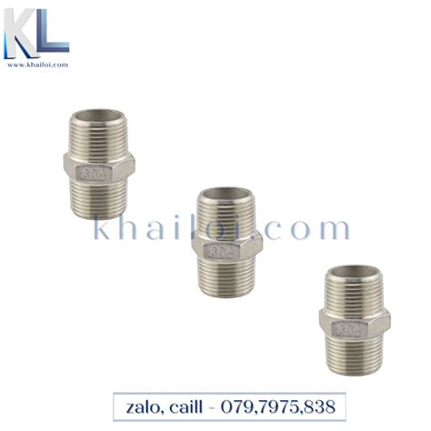 Kép Inox Cút Nối Nhanh Nối Đầu Ren Ngoài Inox