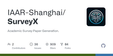 GitHub IAAR Shanghai SurveyX Academic Survey Paper Generation