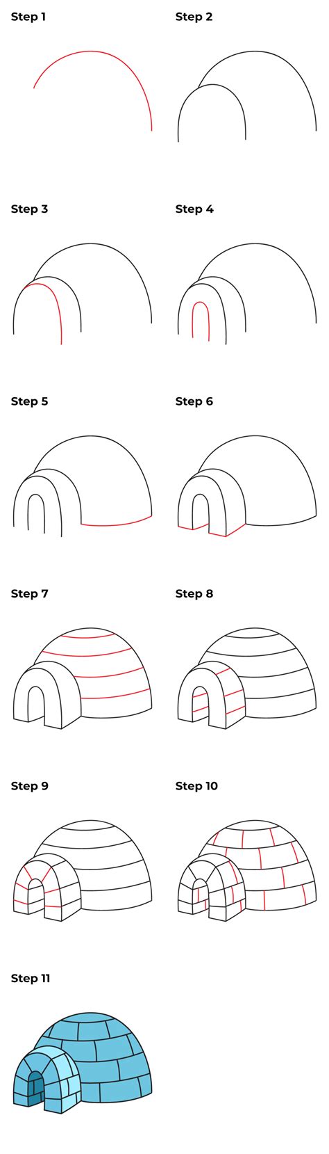 How To Draw An Igloo