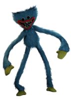 Huggy Wuggy Cute Horror Spooky Character Plush Toy Whimsical Friend Png