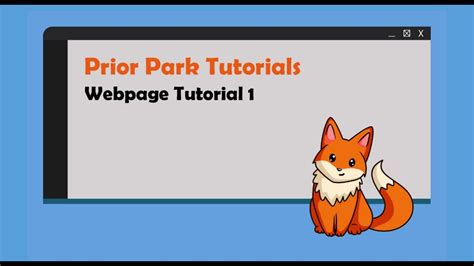 Webdev 04 Webpage Tutorial 1 Youtube