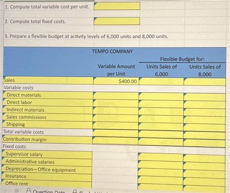 Solved Please Help Complete And Share Formulas I Am